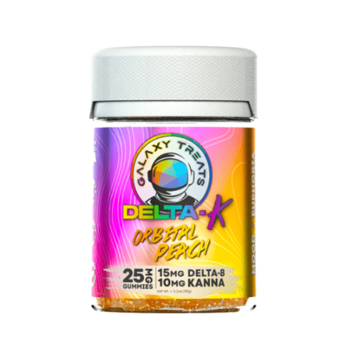 Galaxy Treats Moon Orbital Peach Delta K Gummies - 25mg | Ohm City Vapes
