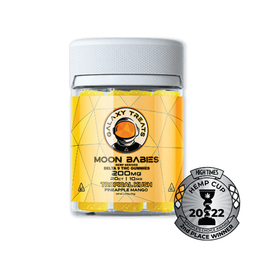 Galaxy Treats Moon Babies Tropical Kush Delta 9 Gummies - 200mg | Ohm ...