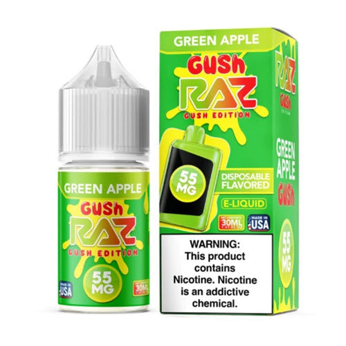Pod Juice x Raz Gush Green Apple Salt 30mL | Ohm City Vapes